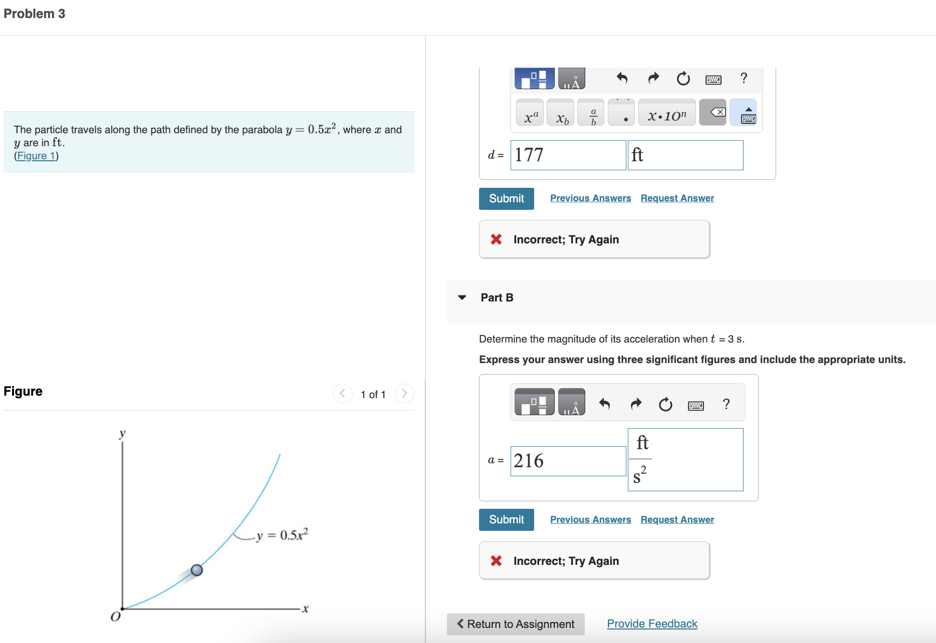 Solved Problem 3The particle travels along the path defined | Chegg.com
