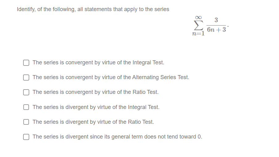 Solved Identify, of the following, all statements that apply | Chegg.com