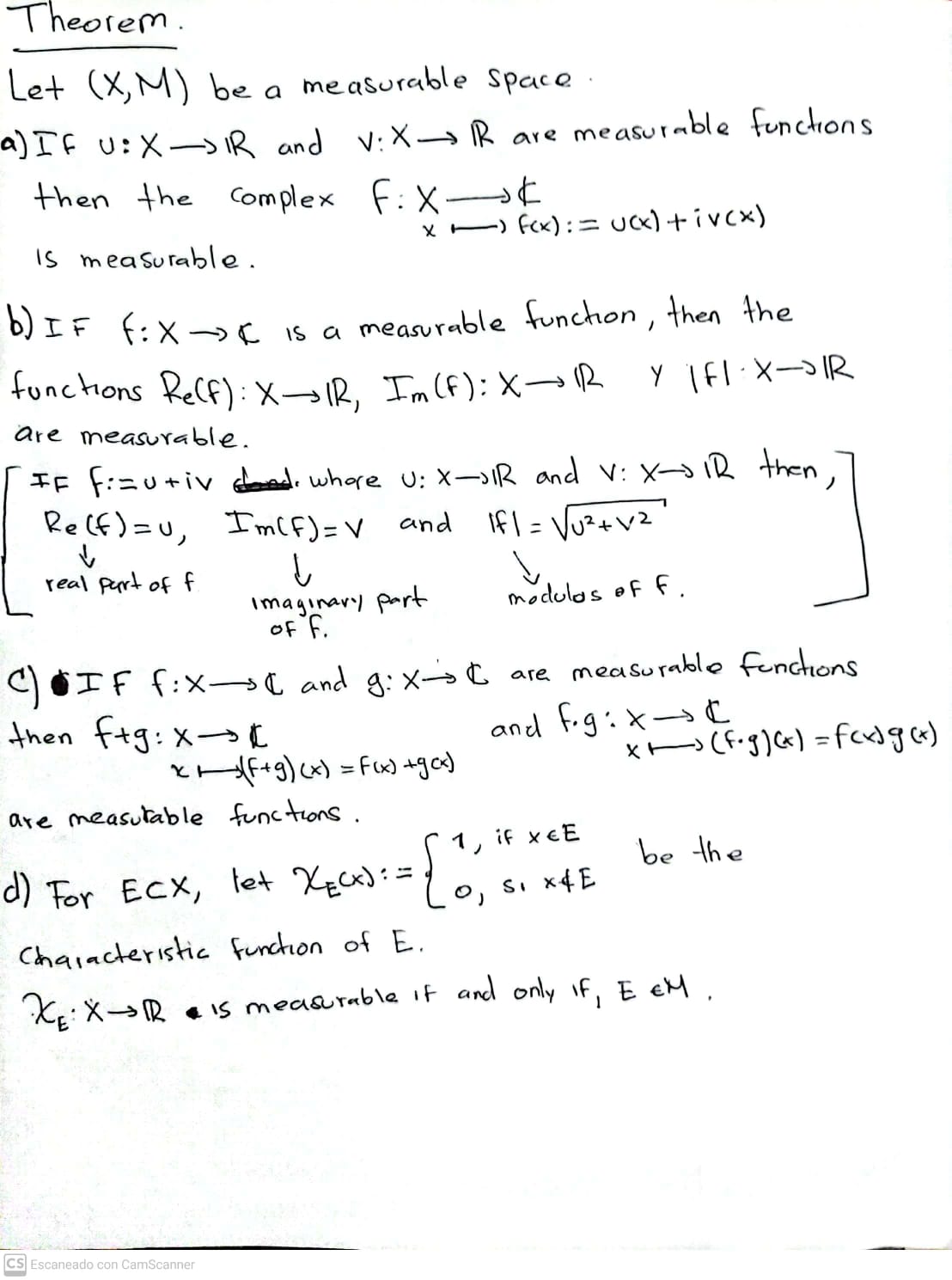 Solved From the given theorem I need the other part of the | Chegg.com