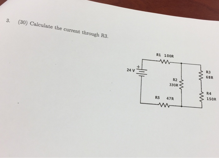 Solved Calculate The Current Through R3