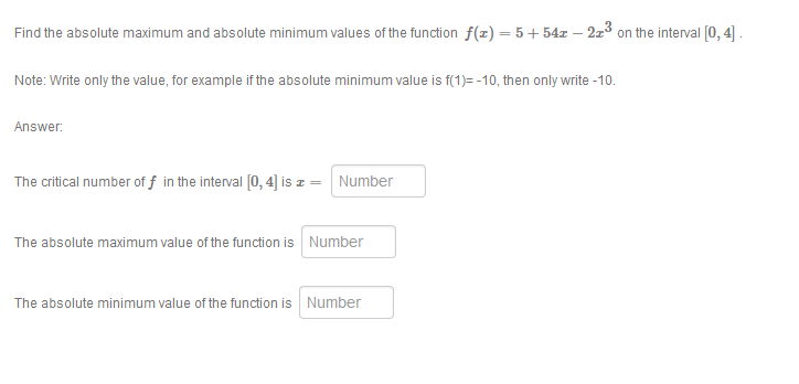 Solved Find the absolute maximum and absolute minimum values | Chegg.com