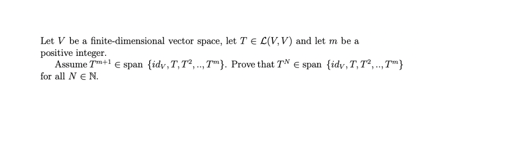 Solved Let V be a finite-dimensional vector space, let | Chegg.com