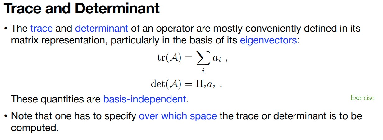 93. ﻿Trace and DeterminantThe trace and determinant | Chegg.com