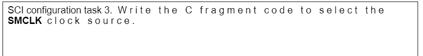 Solved Scl Configuration Task 3 Write The C Fragment Code