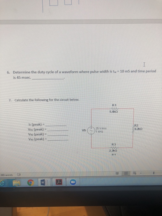 Solved Determine the duty cycle of a waveform where pulse | Chegg.com