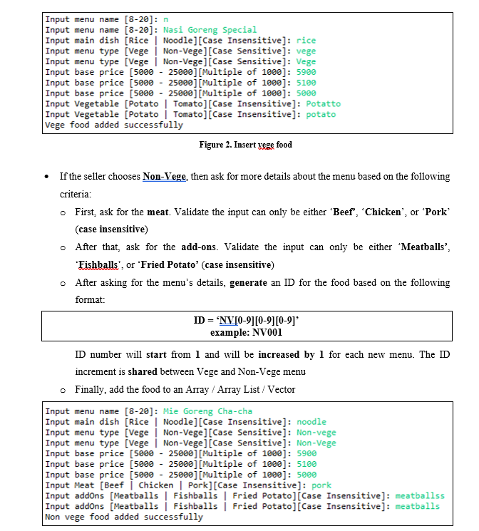 Solved Five Food Street (JAVA problem) Criteria: Abstract | Chegg.com