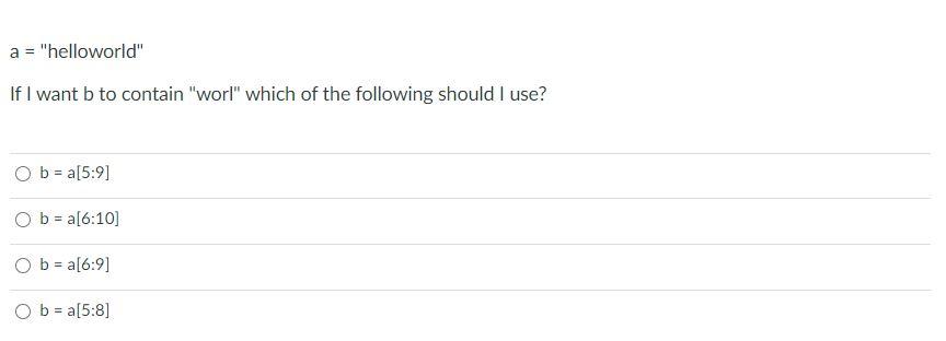Solved What is the output of the following program a = | Chegg.com