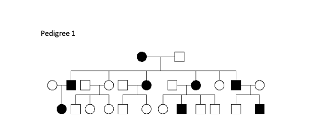 Solved Determine the pedigrees mode of inheritance, | Chegg.com Solved Determine the pedigrees mode of inheritance, | Chegg.com