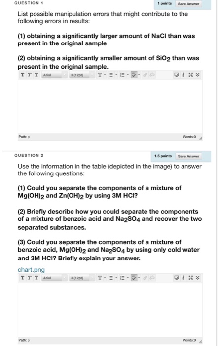 Solved List possible manipulation errors that might | Chegg.com