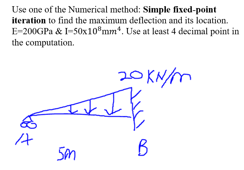 Solved Use one of the Numerical method: Simple fixed-point | Chegg.com