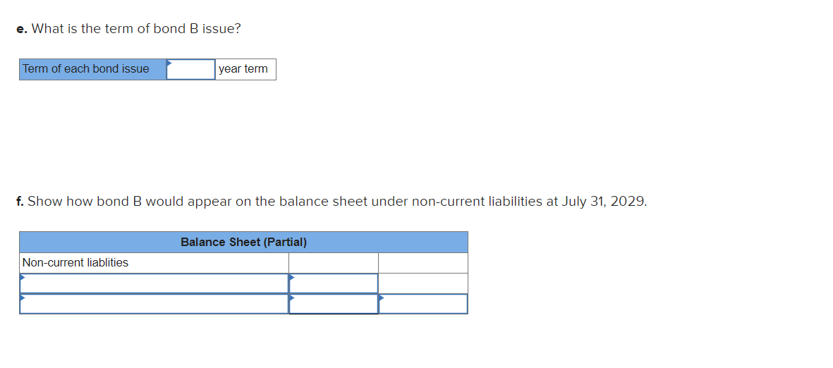 Solved Bond Issue B *Adjusted for rounding 2. Bond Issue B | Chegg.com