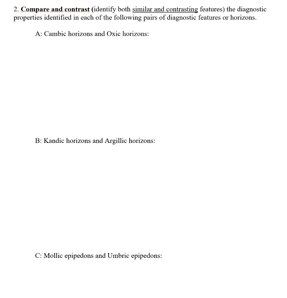 Solved 2. Compare and contrast (identify both similar and | Chegg.com