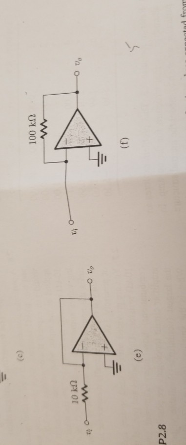 Solved 8 Assuming ideal op amps, find the voltage gain vo/vi | Chegg.com