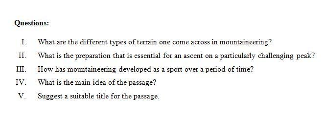 Solved Q1: Read the passage carefully and answer all the | Chegg.com