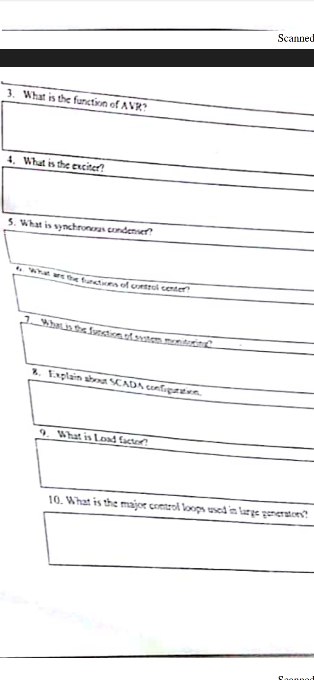 Solved Scanned3. ﻿What is the function of AVR?4. ﻿What is | Chegg.com