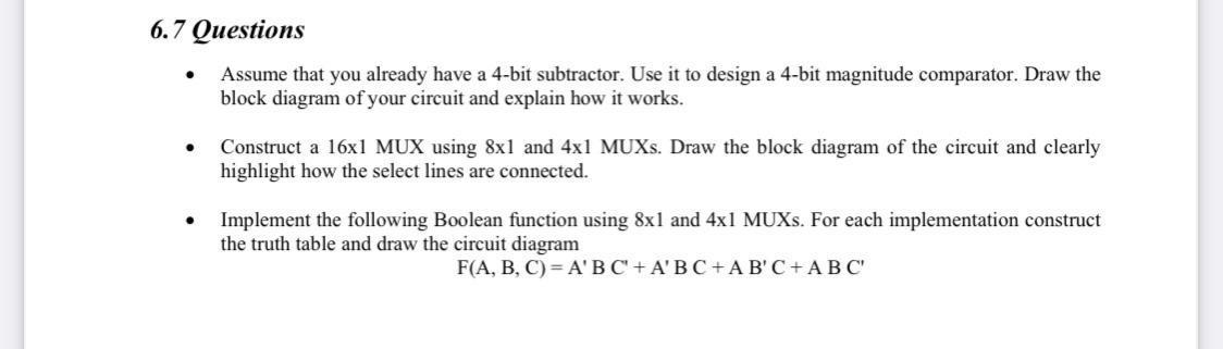 Solved . 5.7Questions Implement the following Boolean | Chegg.com