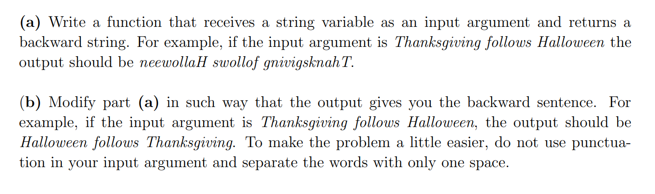 Solved (a) Write a function that receives a string variable | Chegg.com