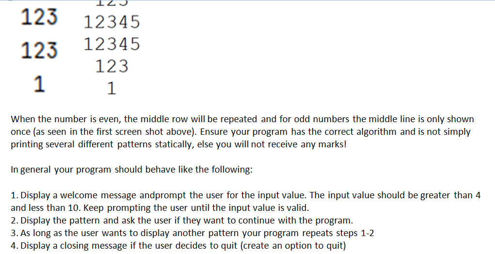 Solved Write a program that prompts and takes an input from | Chegg.com