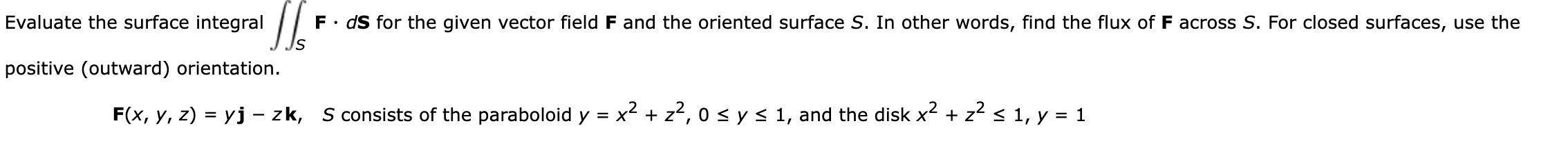 Solved Evaluate the surface integral \\( \\iint_{S} | Chegg.com