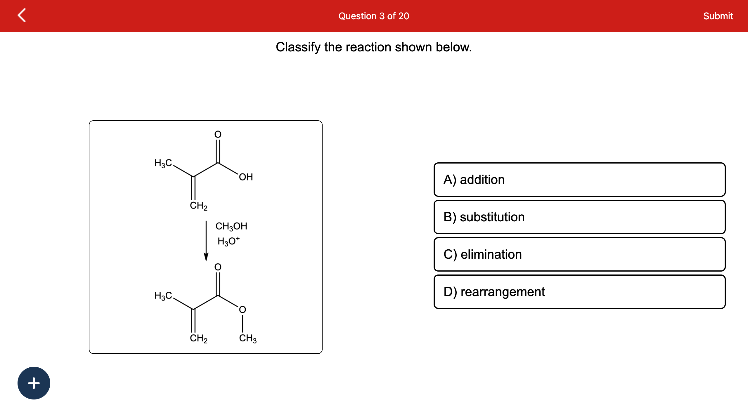 Solved Classify the type of elementary step shown | Chegg.com
