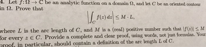 Solved Let f: Ohm rightarrow C be an analytic function on a | Chegg.com