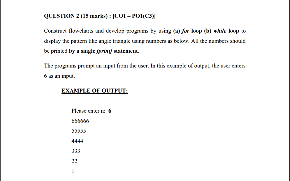 Solved QUESTION 2 (15 marks) : (C01 - PO1(C3)] Construct | Chegg.com