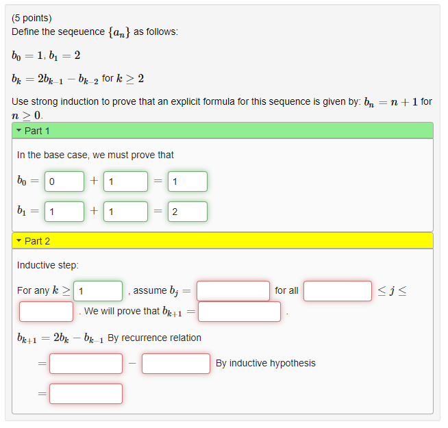 Solved (5 points) Define the seqeuence {an} as follows: bo = | Chegg.com