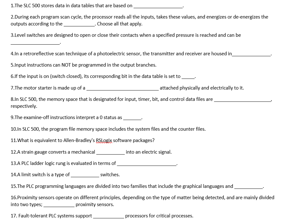 Solved 2.During each program scan cycle, the processor reads | Chegg.com