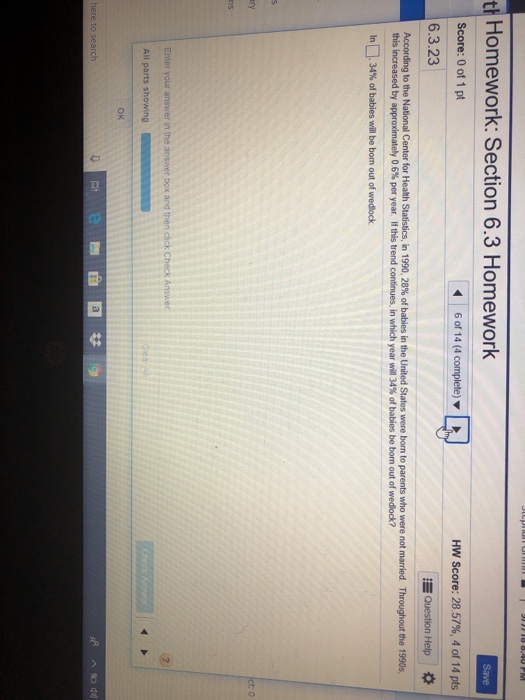 Solved Homework: Section 6.3 Homework Core: 0 Of 1 Pt .3.9 