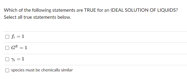 Solved Which of the following statements are TRUE for an | Chegg.com