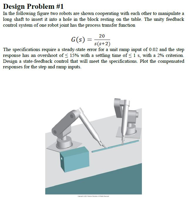 Solved Design Problem #1 In the following figure two robots | Chegg.com