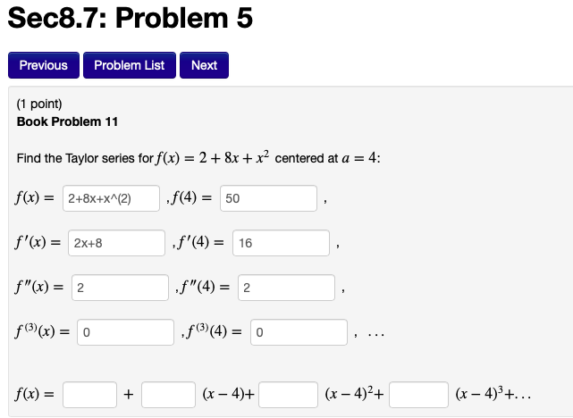 Solved Sec8.7: Problem 5 Previous Problem List Next (1 | Chegg.com