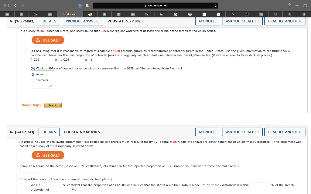 Solved webassign.net G + Homew.. G 5. [1/3 Points] DETAILS | Chegg.com