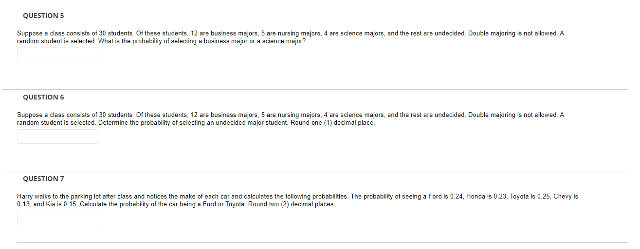 [Solved]: Suppose a class consists of 30 students. Of thes