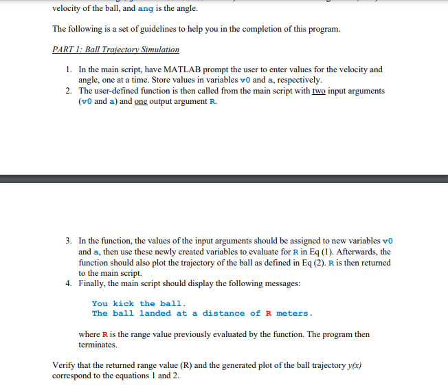 Solved Problem 1 Create Two Matlab Script Files Named As 0826