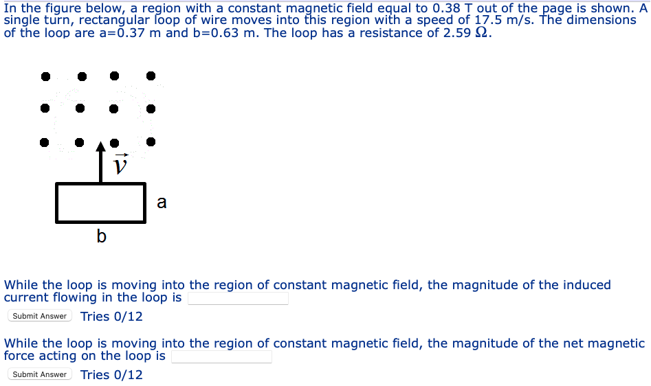 Solved In the figure below, a region with a constant | Chegg.com