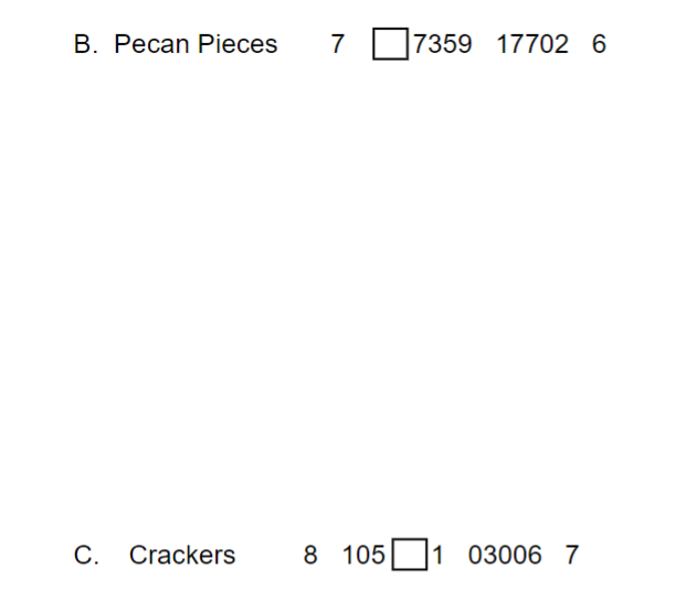 UPC Missing DigitsEach of the following items is | Chegg.com