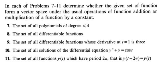 Solved In each of Problems 7-11 determine whether the given | Chegg.com