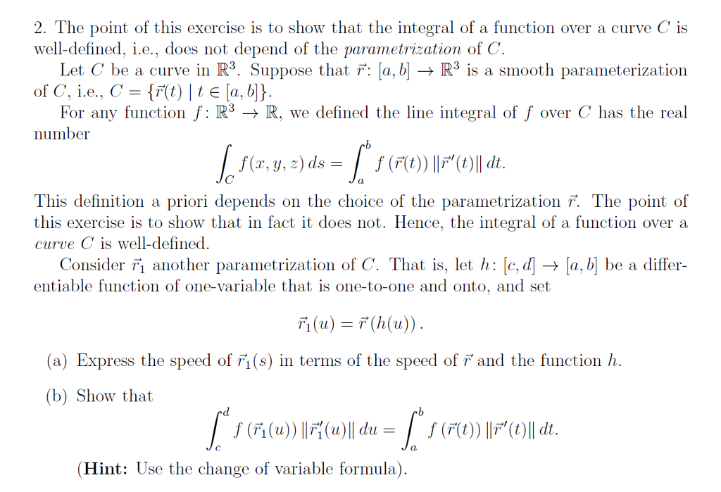 Solved 2. The point of this exercise is to show that the | Chegg.com