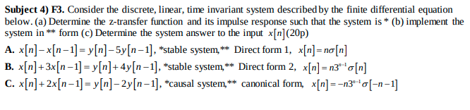 Solved SIGNALS AND SYSTEMS PROBLEM Can you also provide how | Chegg.com