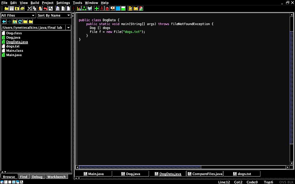 Solved The dogs.txt file stores information about various | Chegg.com