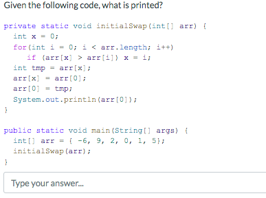 Solved Given the following code, what is printed? private | Chegg.com