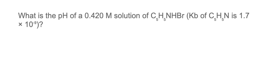 Solved What is the pH of a 0.0380M solution of HONH3Cl(Kb of | Chegg.com