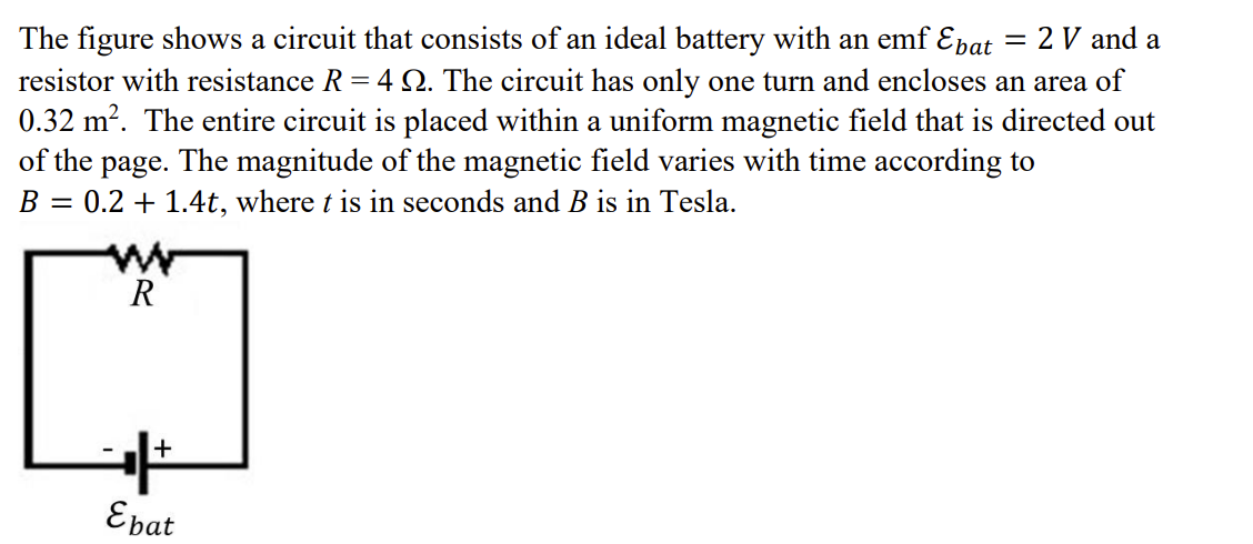 Solved a) What is the magnitude of the induced emf due to | Chegg.com