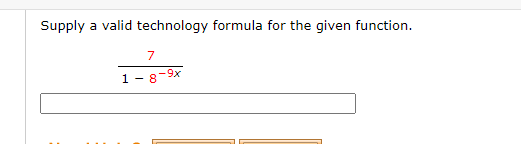 Solved Supply a valid technology formula for the given | Chegg.com
