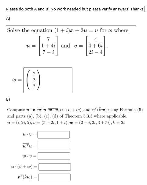 Solved Please do both A and B! No work needed but please | Chegg.com