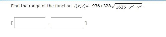 Solved Find the range of the function | Chegg.com