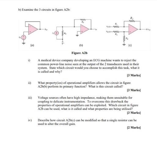 Solved Question 2 [25 Marks a) A transducer outputs a signal | Chegg.com