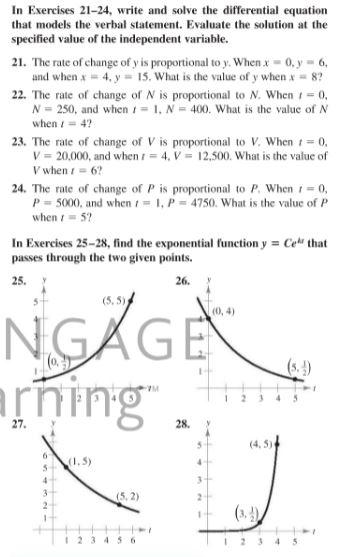 Solved In Exercises 21-24, write and solve the differential | Chegg.com