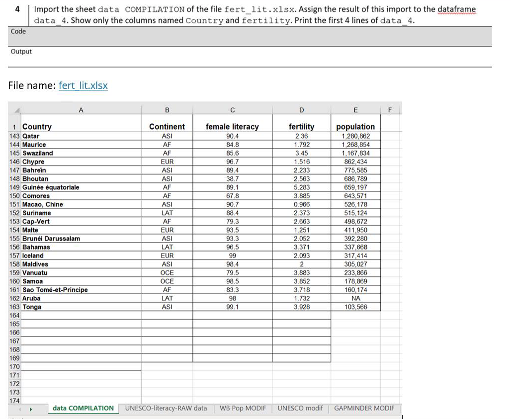 Solved Write codes in Jupyter notebook as required by | Chegg.com